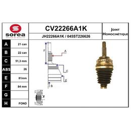 EAI Gelenksatz, Antriebswelle cv22266a1k