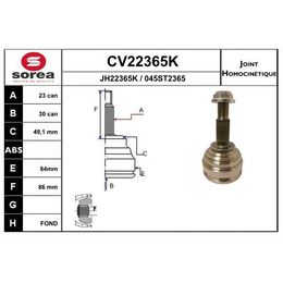 EAI Gelenksatz, Antriebswelle cv22365k