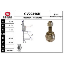 EAI Gelenksatz, Antriebswelle cv22416k