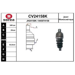 EAI Gelenksatz, Antriebswelle cv24158k