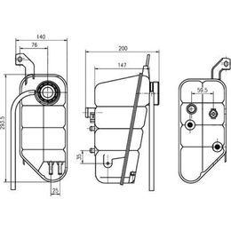 Mahle Ausgleichsbeh&auml;lter, K&uuml;hlmittel crt118000s f&uuml;r MERCEDES-BENZ