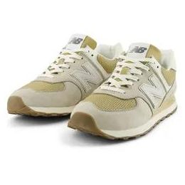 Sneaker New Balance "574", Damen, Gr. 39,5, schwarzer grau matter, Leder, Synthetik, Textil, Schuhe Sneaker