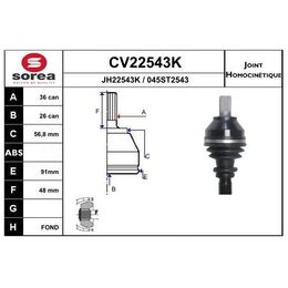 EAI Gelenksatz, Antriebswelle cv22543k