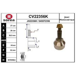 EAI Gelenksatz, Antriebswelle cv22356k
