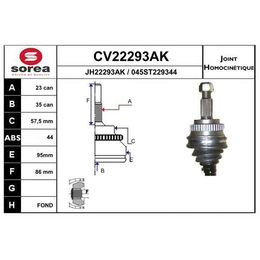 EAI Gelenksatz, Antriebswelle cv22293ak