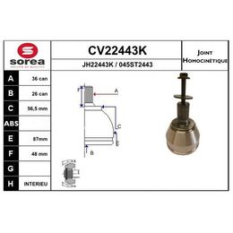 EAI Gelenksatz, Antriebswelle cv22443k