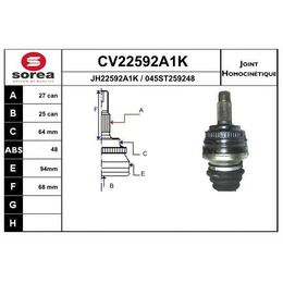 EAI Gelenksatz, Antriebswelle cv22592a1k