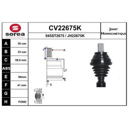 EAI Gelenksatz, Antriebswelle cv22675k