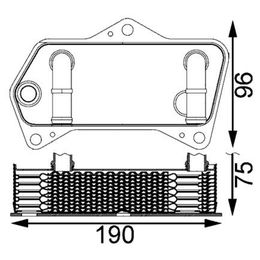 Mahle &Ouml;lk&uuml;hler, Automatikgetriebe clc202000s f&uuml;r CUPRA