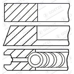 GOETZE ENGINE Kolbenringsatz 0843290500