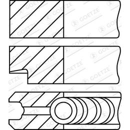GOETZE ENGINE Kolbenringsatz 0813760600