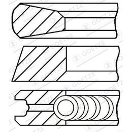 GOETZE ENGINE Kolbenringsatz 0833700000