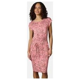 Sommerkleid Ragwear "Taggien Print", Damen, Gr. S (36), Normalgr&ouml;&szlig;en, pink, Material: 95% Viskose, 5% Elasthan, figurumspielend knielang, Rundhals, &Auml;rmel ohne &Auml;rmelschlitz, Kleider Sommerkleid, Leichtes, bequemes Midikleid mit Muster