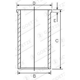 GOETZE ENGINE Zylinderlaufbuchse 1402012000