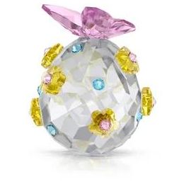 Osterei Swarovski "Kristallfigur Sammelfigur IDYLLIA EASTER EGG A.E. 2026", kristallwei&szlig;, gelb, rosa, blau, Dekofiguren, B/H/T: 3,5cm, Swarovski Kristall, Osterei, Swarovski Kristall, H:3,5cm
