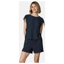 Blusenshirt Ragwear "Veriel Set YOUMODO", Damen, Gr. S (36), dunkelblau, Material: 65% Polyester, 35% Viskose, weit h&uuml;ftlang, Rundhals, weit, Shirts Blusenshirt, Set bestehend aus kurzer Hose und T-Shirt