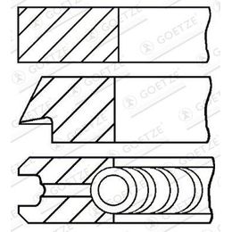 GOETZE ENGINE Kolbenringsatz 0844190000
