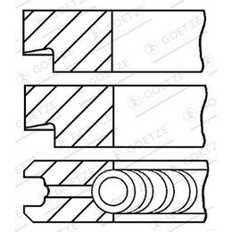 GOETZE ENGINE Kolbenringsatz 0814520600