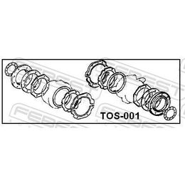 FEBEST Reparatursatz, Achsschenkel tos001 f&uuml;r TOYOTA