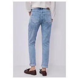 Comfort-fit-Jeans Street One, Herren, Gr. 27, L&auml;nge 28, light blau random wash, Jeans, 85% Baumwolle, 9% Polyester, 4% Elastomultiester, 2% Elasthan, unifarben, normal, Jeans, im Denim Look