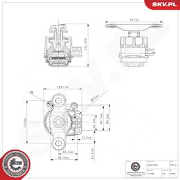 ESEN SKV Lagerung, Motor 75skv152 rechts f&uuml;r Ford