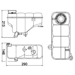 Mahle Ausgleichsbeh&auml;lter, K&uuml;hlmittel crt5000s f&uuml;r Mercedes