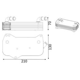 Mahle &Ouml;lk&uuml;hler, Automatikgetriebe clc388000s f&uuml;r VW