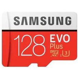 Samsung Speicherkarte "microSDXC 128 GB EVO Plus", rot, 128 GB, Speicherkarten