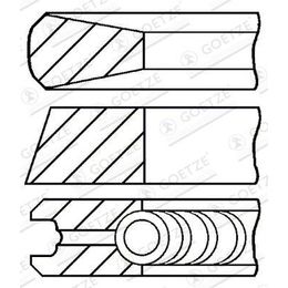 GOETZE ENGINE Kolbenringsatz 0842160010