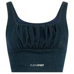 Lauftop Plein Sport "Top Denim Touch PS", Damen, Gr. S, 14, dunkelblau, Obermaterial: 93% Baumwolle, 7% Elasthan, Tops
