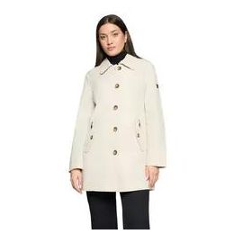 Sommerjacke Betty Barclay "Damen mit Kapuze", Damen, Gr. 42, cream, Obermaterial: 52% Polyester, 48% Baumwolle; Futter: 100% Polyester; &Auml;rmelfutter: 100% Polyester, A-Linie, Jacken