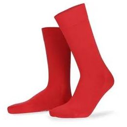 Socken Kunert "Socke Gary", Damen, Gr. 47-50, rot (rot 8410), Obermaterial: 70% Schurwolle WV. 20% Baumwolle CO. 8% Polyamid PA. 2% Elasthan EL., Socken Socken