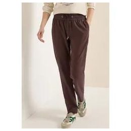 Stoffhose Cecil, Damen, Gr. 3XL, L&auml;nge 30, braun cacao, Web, 66% Baumwolle, 30% Polyester, 4% Elasthan, unifarben, comfort fit lang, Hosen Stoffhose, Middle Waist