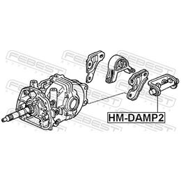 FEBEST Lagerung, Differential hmdamp2 f&uuml;r HONDA