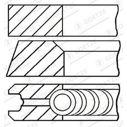 GOETZE ENGINE Kolbenringsatz 0842870700