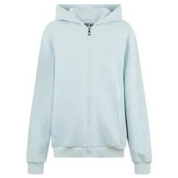 Kapuzensweatjacke Plein Sport "Pique Zip Hoodie Icon", Herren, Gr. XXL, 07, lightblau, Obermaterial: 59% Baumwolle, 35% Polyester, 6% Elasthan, Sweatjacken