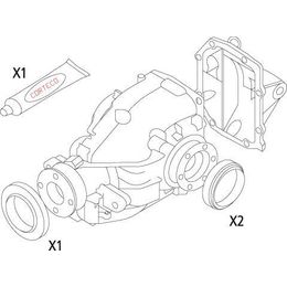 CORTECO Dichtungssatz, Differential 19535823 hinten