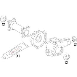CORTECO Dichtungssatz, Differential 19536186 vorne