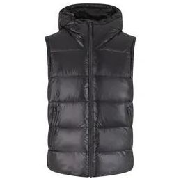 Steppweste Urban Classics "Urban Classics Recycled Hooded Puffer Vest", Herren, Gr. XXL, schwarz, 100% Polyamid, Westen Steppweste