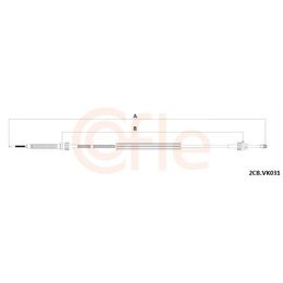COFLE Seilzug, Schaltgetriebe 2cbvk031 f&uuml;r VW