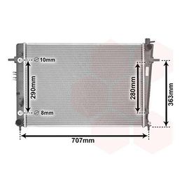 Van Wezel K&uuml;hler, Motork&uuml;hlung 82002203 f&uuml;r HYUNDAI KIA