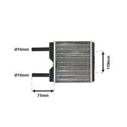 Van Wezel W&auml;rmetauscher, Innenraumheizung 37006094 f&uuml;r Opel