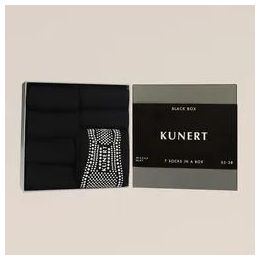 Socken Kunert "Socke Black box", Damen, Gr. 39-42, schwarz (schwarz 0070), Obermaterial: 78% Baumwolle CO. 20% Polyamid PA. 2% Elasthan EL., Socken Socken