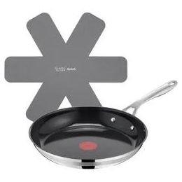 Bratpfanne Tefal "Jamie Oliver Smart Cook", schwarz (edelstahl, schwarz), B:29,5cm H:9,3cm L:50cm &Oslash;:28cm, Pfannen, Bratpfanne, Antihaftbeschichtete Keramikoberfl&auml;che, Thermo-Spot, Induktion