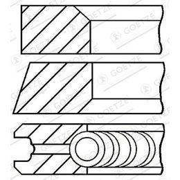 GOETZE ENGINE Kolbenringsatz 0813630000