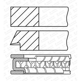 GOETZE ENGINE Kolbenringsatz 0845280000