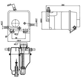 Mahle Ausgleichsbeh&auml;lter, K&uuml;hlmittel crt125000s f&uuml;r BMW LAND ROVER