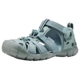 Sandale Keen "SEACAMP II CNX", Jungen, Gr. 35, ice blau, Synthetik, Schuhe Sandale