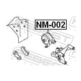 FEBEST Lagerung, Motor nm002 vorne rechts f&uuml;r NISSAN