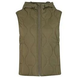 Steppweste Urban Classics "Urban Classics Ladies Super Light Puffer Vest", Damen, Gr. XS, olive, 100% Polyester, Westen Steppweste